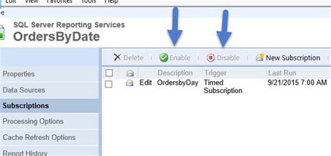 SSRS 2016 Subscription Enhancements