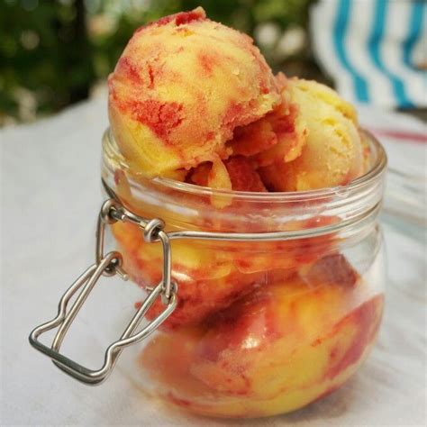 Mango Raspberry Swirl Raspberry Ice Cream Recipe Mango Recipes