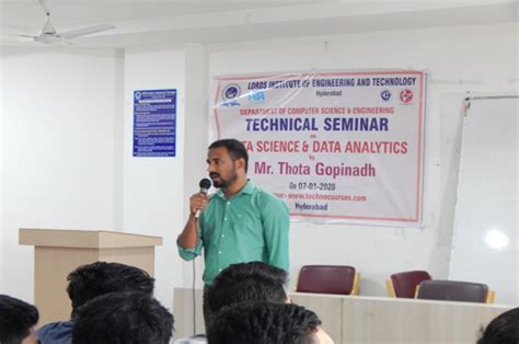 technical seminar on “data science and data analytics” lords
