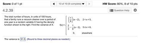 Solved Score 0 Of 1 Pt 10 Of 10 9 Complete Hw Score 80