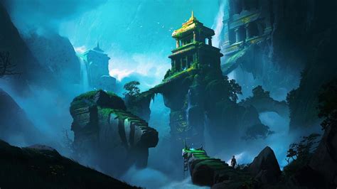 Замок в горах и огромная луна на облачном небе · бесплатная фотография от Danastr картинки и