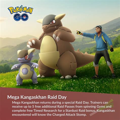 Leek 🦘 Full Details Eventsmega Kangaskhan Raid Day April 2025