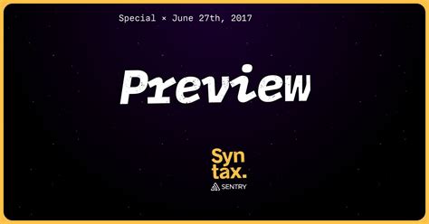 Transcript Preview Syntax 0