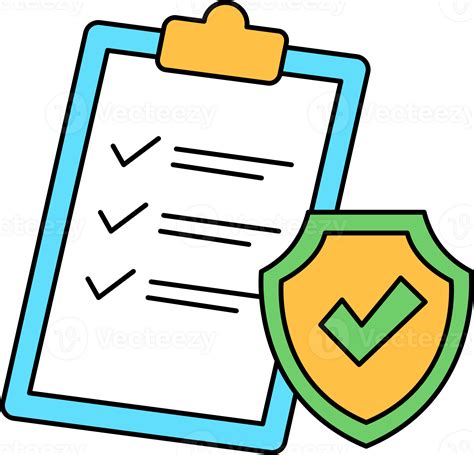checklist and shield icon graphic 52215509 png