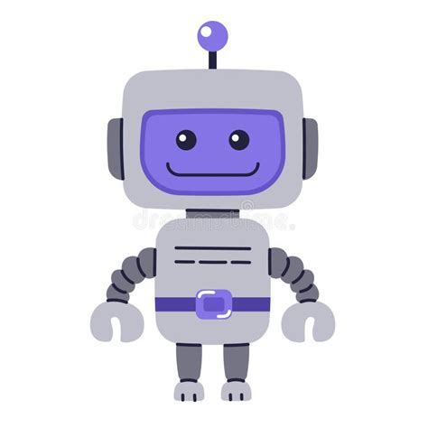Cute Robot Character Chatbot Ai Bot Mascot Digital Cyborg Futuristic Technology Service
