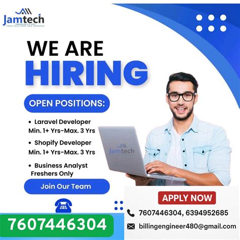 Laravel Shopify Business Jamtech Hiring Laraveldeveloper Er