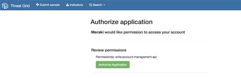 Threat Grid Integration Cisco Meraki Documentation