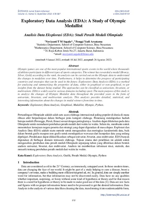 Pdf Exploratory Data Analysis Eda A Study Of Olympic Medallist