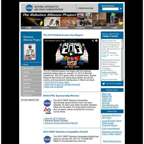 Nasa Robotics Robotics Alliance Project Pearltrees