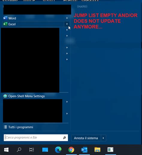 Jump List Not Working Anymore For Office 365 Programs · Issue 642 · Open Shellopen Shell Menu