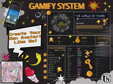 Gamify Your Life Notion Template Customizable Habit Tracker Digital Download Etsy