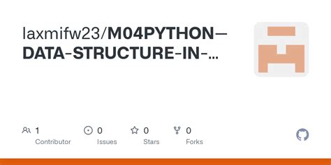 Data Structure In Pythonlaxmi M 04 Assign Data Strucutureipynb At