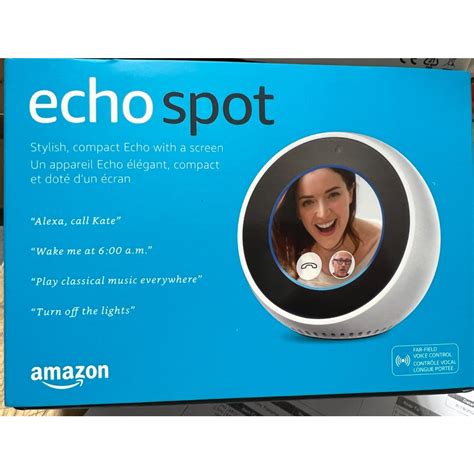 Amazon Echo Spot Smart Alarm Clock White • Price