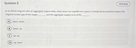 Solved Question 5in An Adas Diagram With An Aggregate