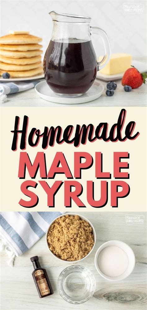 Homemade Maple Syrup Recipe Rich And Smooth Flavor Homemade Pancake