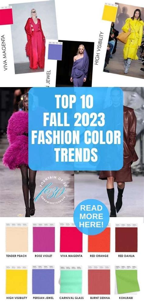 Pantone Top 10 Nyfw Fashion Color Trends For Fall 2023 Color Trends
