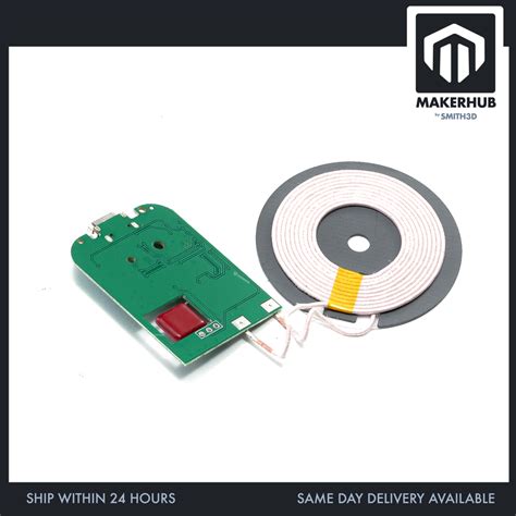 15w Wireless Charging Module Transmitter Reciever Module With Coil Makerhub Malaysia Robotic