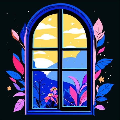 Premium Vector Window Vector Illustration