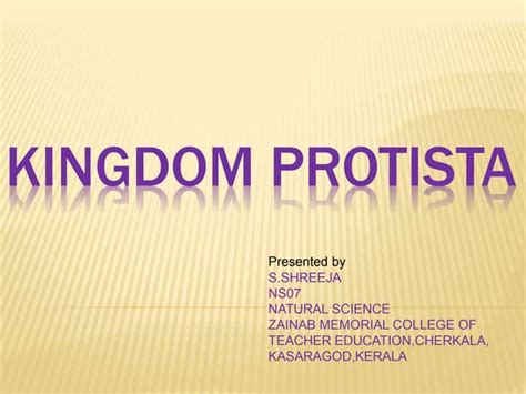 Kingdom Protista Ppt