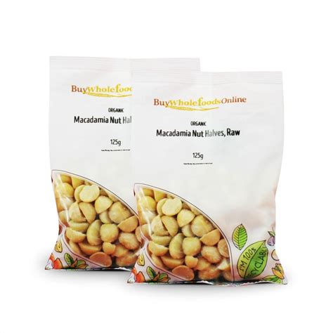 Organic Macadamia Nuts Whole Raw 250g Bwfo Buy Now With Express International Delivery