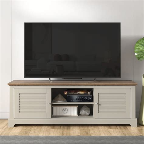 Gfw Salcombe 2 Door 2 Shelf Light Grey Tv Unit Homebase
