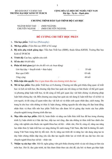 C Ng Hp Tri T H C Ch K B Gi O D C V O T O Tr Ng I H C Kinh T Tp C Ng H A