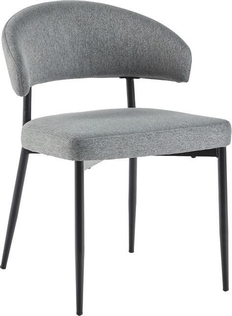 Walker Edison Modern Curved Back Upholstered Dining Chair
