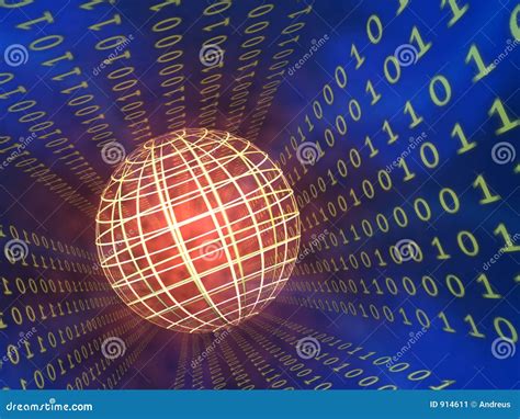 Binary Data Stock Illustration Illustration Of Fast Interface 914611