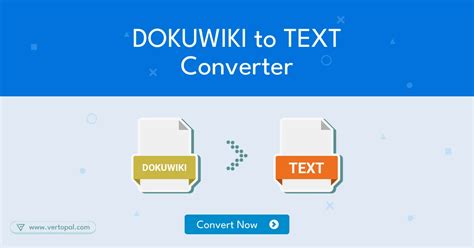 Online Dokuwiki To Text Converter Vertopal