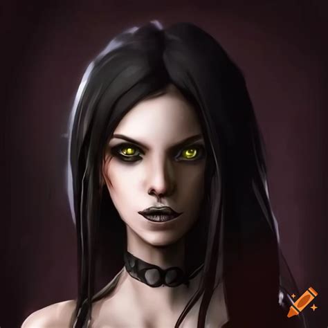 Female Vampire Drawing How To Draw A Vampire Girl Step By Step