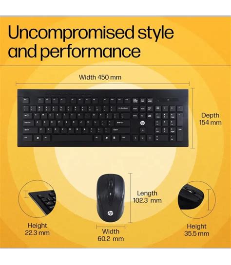 HP WIRELESS KEYBOARD MOUSE COMBO