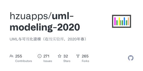 Github Hzuappsuml Modeling 2020 Uml与可视化建模（在线实验库，2020年春）