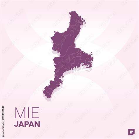 Mie Vector Map Vector Map Of Mie Editable Eps AI Files Vector Illustration Of Mie Vector Map