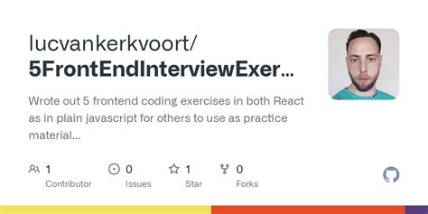 Github Lucvankerkvoort Frontendinterviewexercises Wrote Out Frontend Coding Exercises In