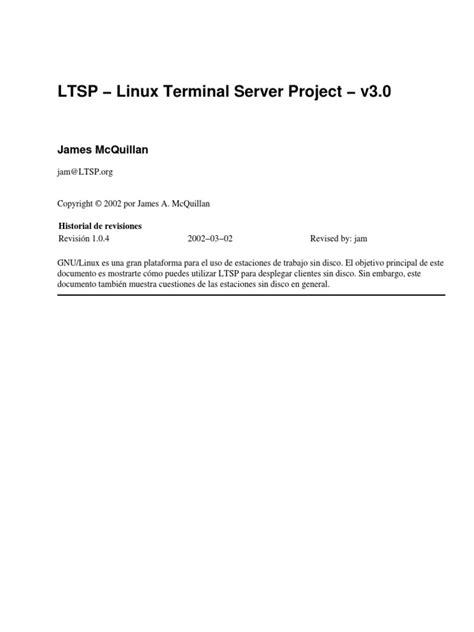 Ltsp Linux Terminal Server Project V30 Pdf