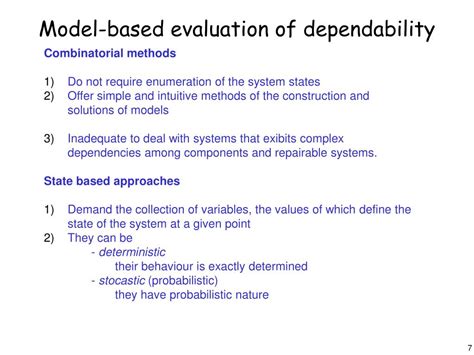 ppt dependability evaluation powerpoint presentation free download