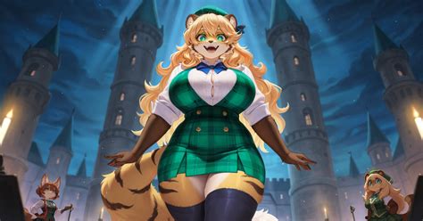 Girl Furry Illustration 夏の夜のスコットランドの空気 Pixiv