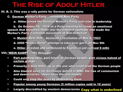 The Rise Of Adolf Hitler Ppt
