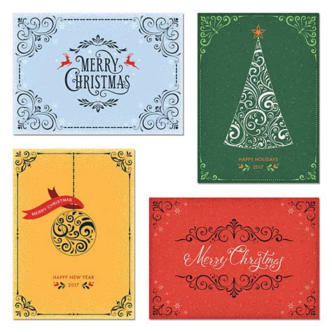 570 Printable Christmas Cards Stock Illustrations Royalty Free Vector