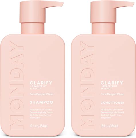 Monday Haircare Clarify Shampoo And Conditioner Set 12 Oz
