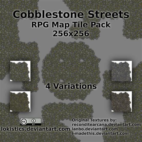 Cobblestone Streets Free Rpg Map Tile Pack By Lokistics On Deviantart
