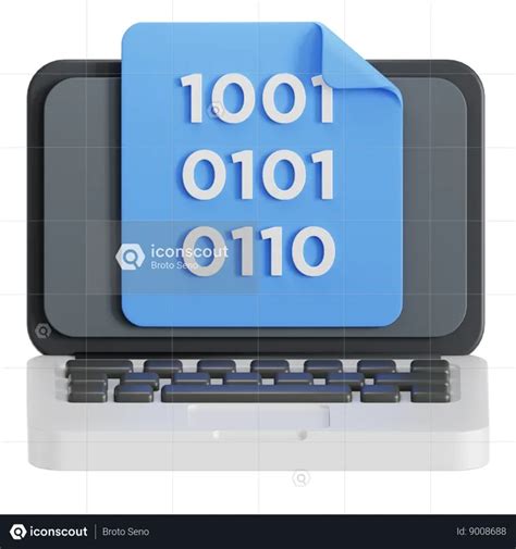 binary code 3d icon free download design and development 3d icons