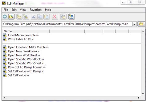 File Operations Development On LabView 2010 With Excel Spreadsheets NI Community