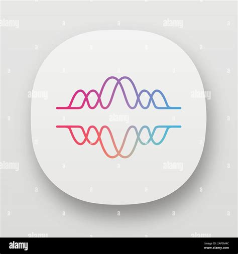 overlapping waves app icon ui ux user interface voice recording