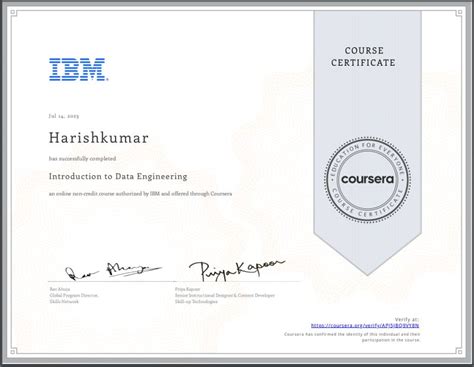 Harish Kumar On Linkedin Dataengineering Ibm Coursera Certification Throwback Skillupgrade…