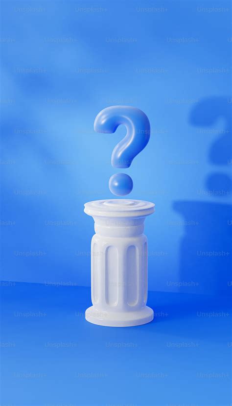 A Question Mark On Top Of A White Container Photo Background Image On