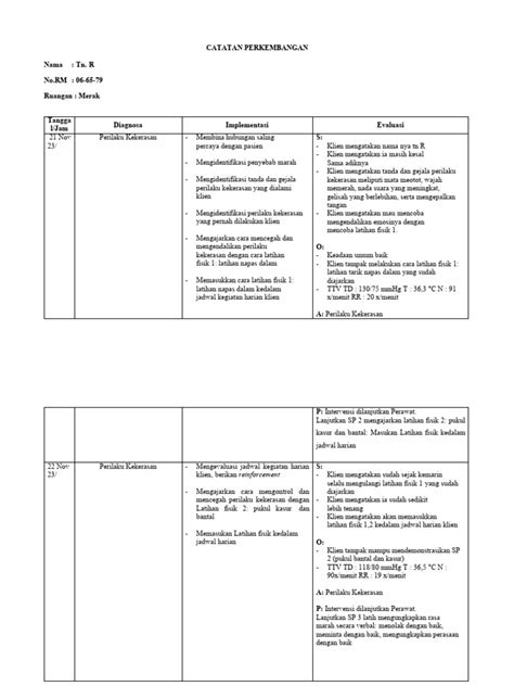 Catatan Perkembangan Resty Asnavia Pdf