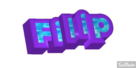 Filip Name Animated  Logo Designs