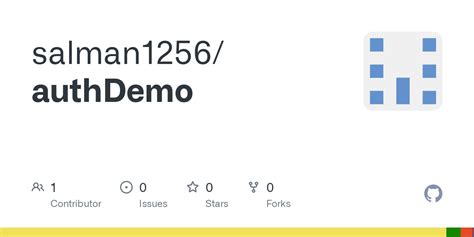 GitHub Salman AuthDemo