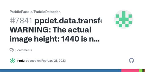 Ppdet Data Transform Operators WARNING The Actual Image Height